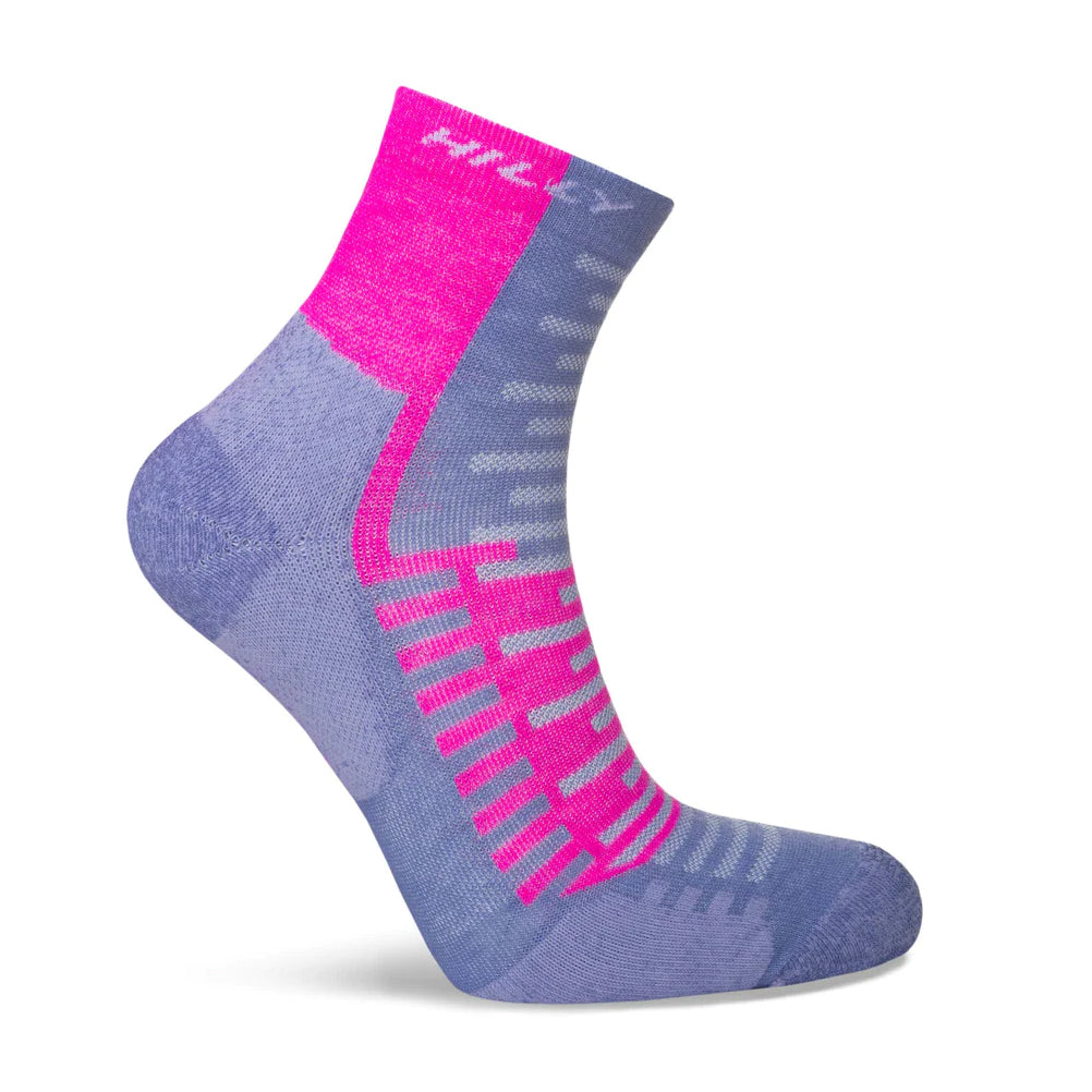 Hilly Active Anklet Women's Running Sock - Lilac/Pink – The Running Outlet