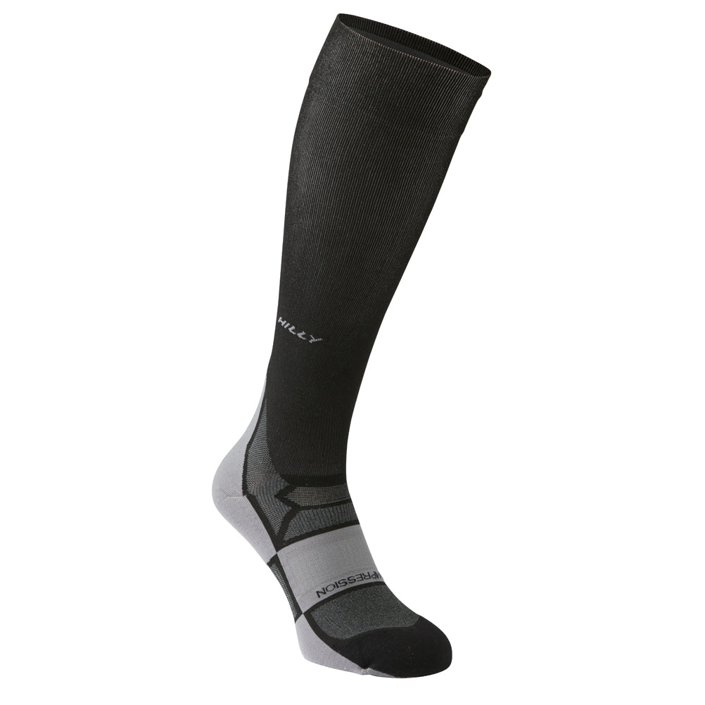 Hilly Pulse Men's Compression Sock - Black/Grey – The Running Outlet