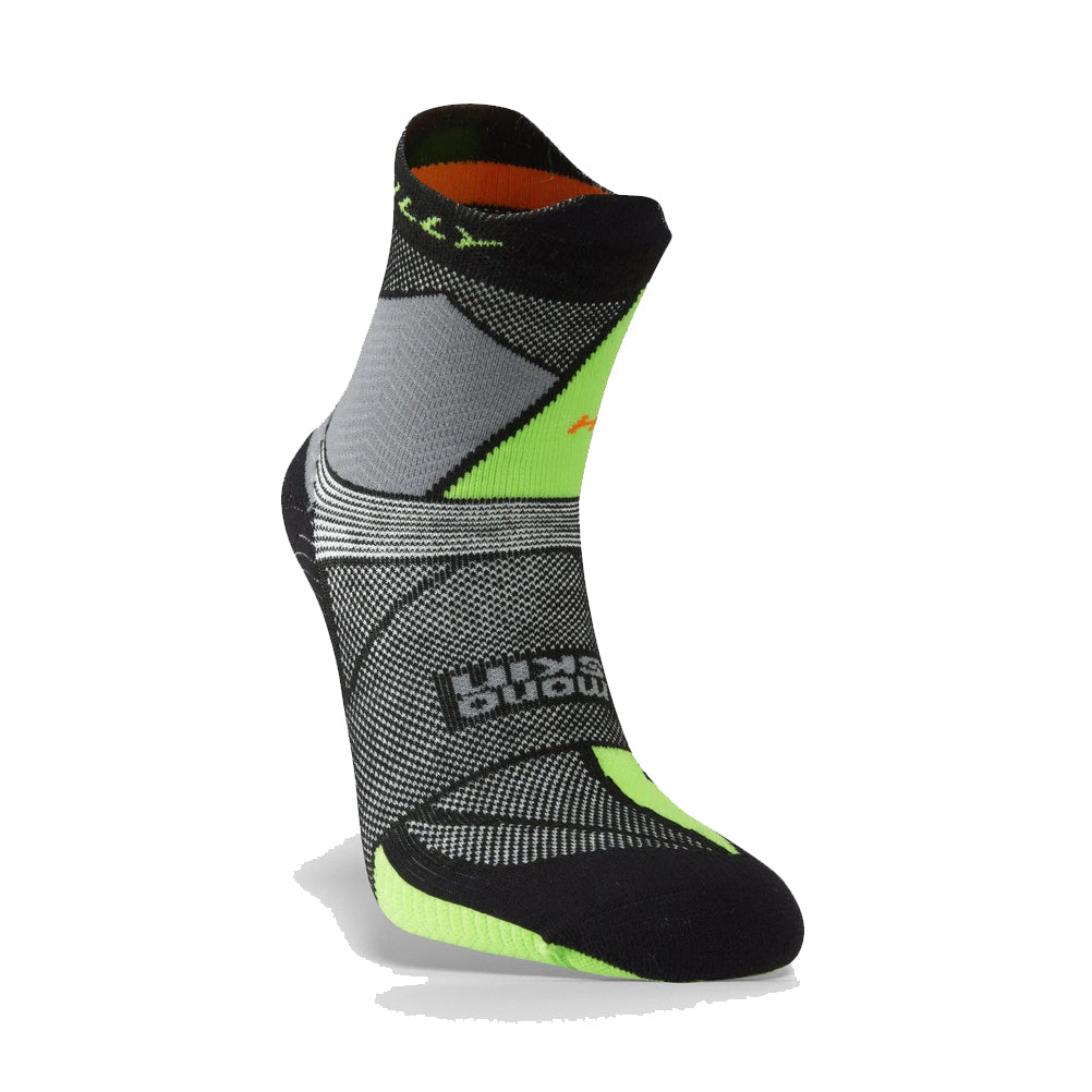Hilly Ultra Marathon Fresh Anklet Off Road Men's Running Sock - Black ...
