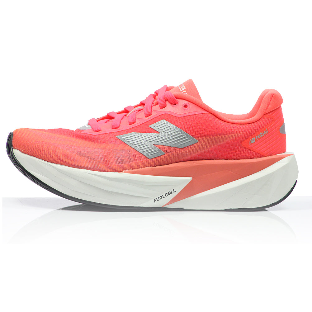 New Balance FuelCell Rebel v5 Women's Running Shoe - Urgent Red/NB Whi ...