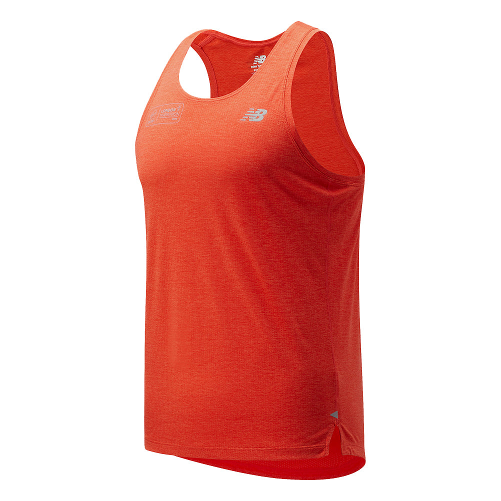 New Balance London Edition Impact Men's Running Singlet - Ghost Pepper ...