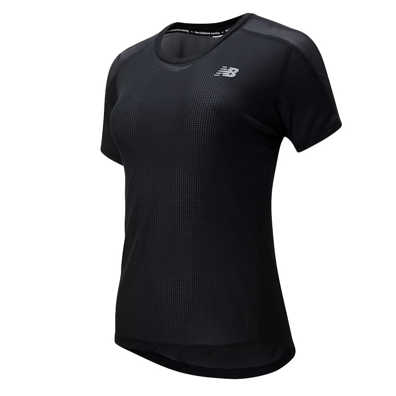 New Balance Impact Women's Short Sleeve Running Tee - Black – The ...