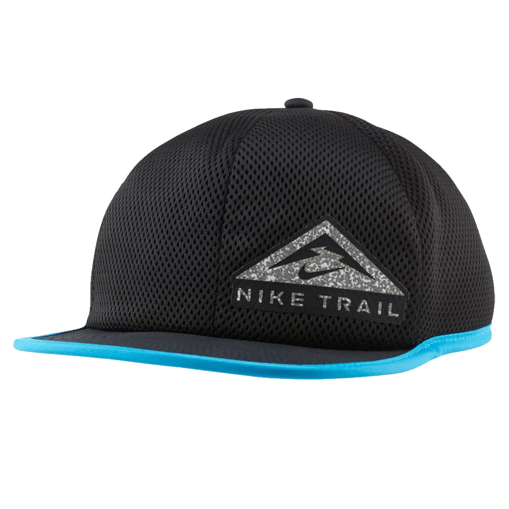 Nike Dri-Fit Trail Unisex Running Cap - Black/Blue – The Running Outlet