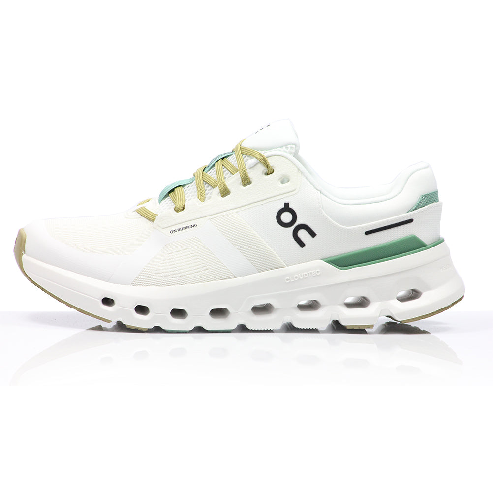 On Cloudrunner 2 Women's Running Shoe - Undyed/Green – The Running Outlet