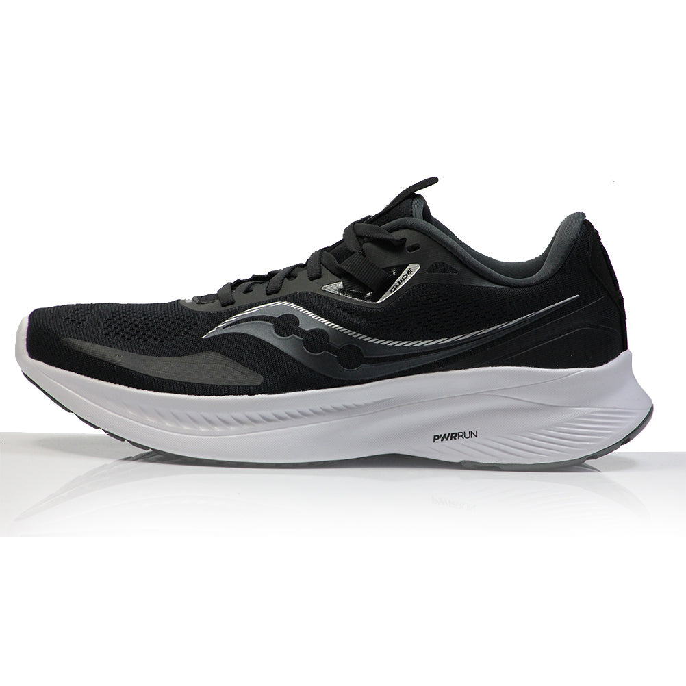 Saucony Guide 15 Men's Running Shoe - Black/White – The Running Outlet