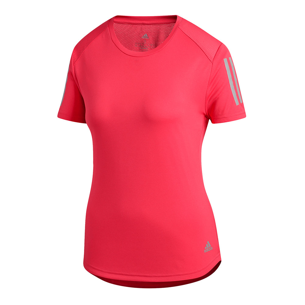 adidas Own The Run Short Sleeve Women's Running Tee - Shock Red – The ...