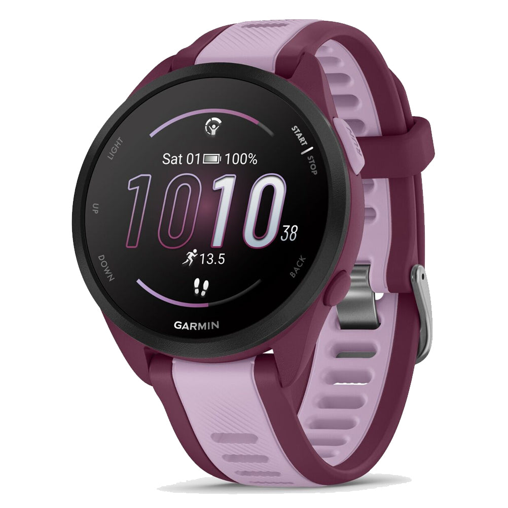 Garmin Forerunner 165 Music Running Watch - Berry/Lilac – The Running ...