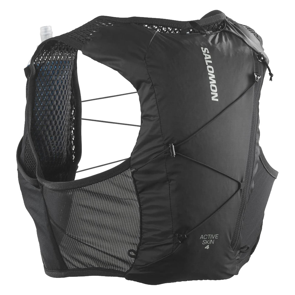 Salomon Active Skin 4 Set - Black/Metal – The Running Outlet